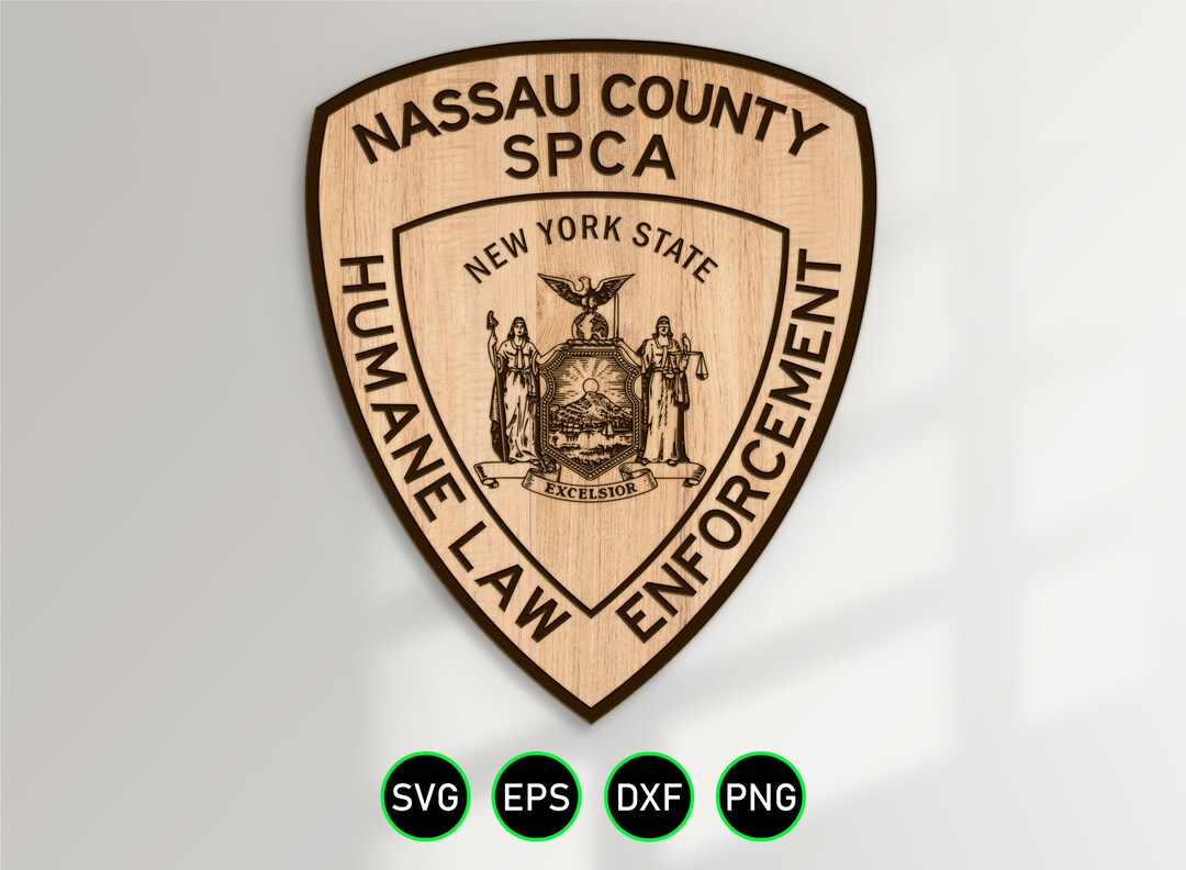 Nassau New York SPCA Patch SVG, NY Humane Law Enforcement Vector ...