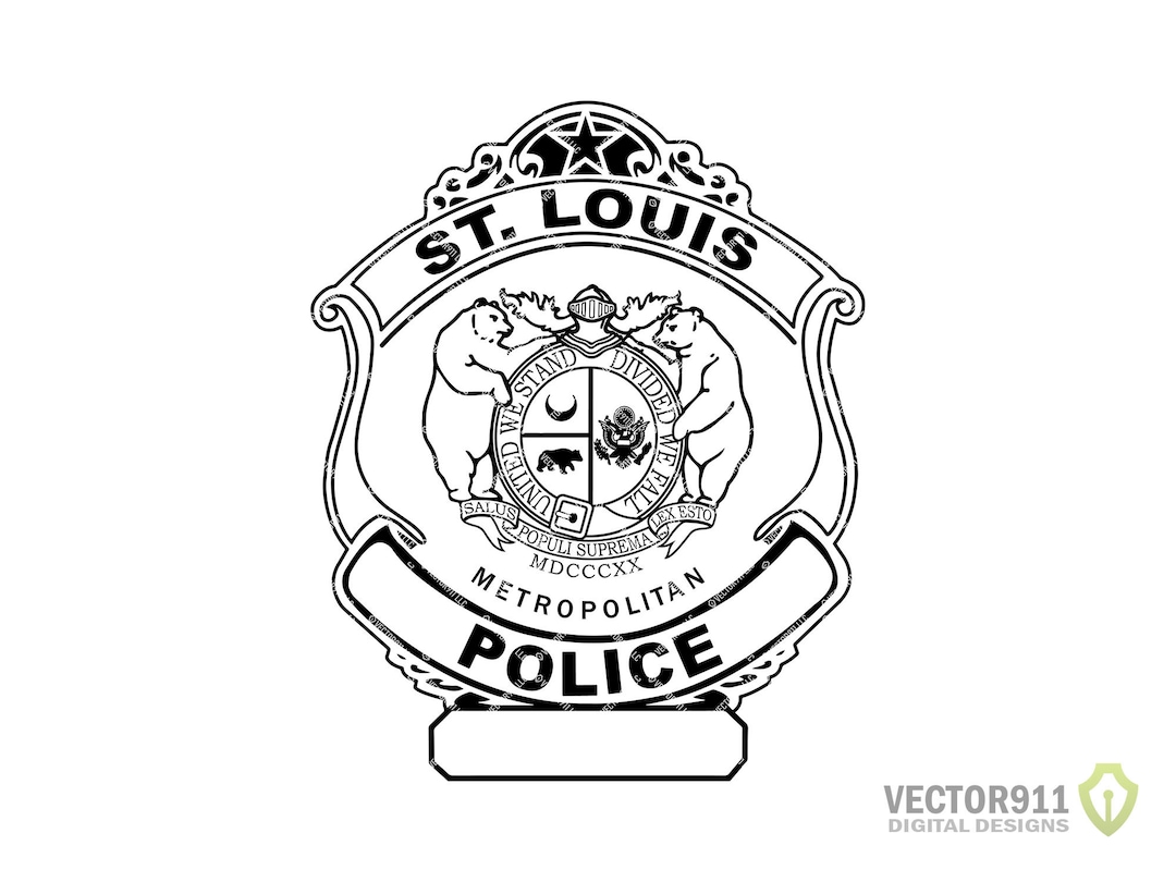 St Louis Missouri Police Department Badge MO Law Enforcement - Etsy