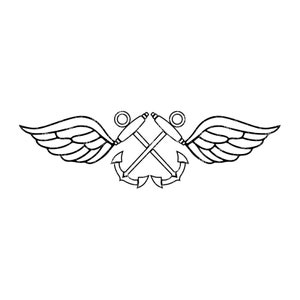 Navy AB Rating Insignia SVG, USN Aviation Boatswains Mate Wings Vector ...