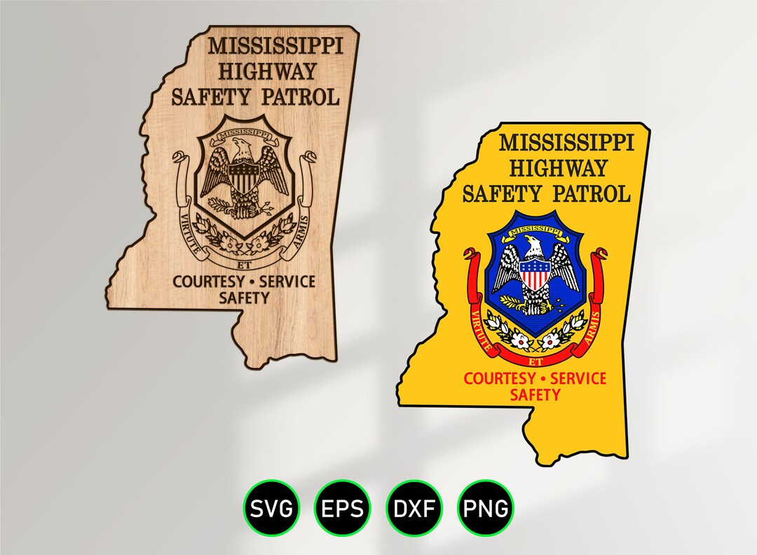 Mississippi Highway Patrol Emblem SVG Bundle , MHP State Police Trooper ...