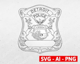 Detroit Police | Etsy