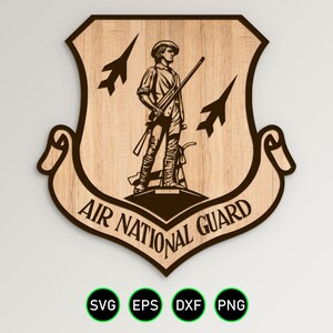 Air National Guard Logo SVG, ANG Reserve Air Guard Vector Clipart for ...
