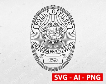 Law Enforcement Badge Svg | Etsy