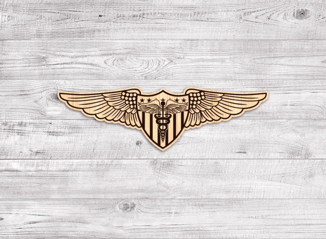 Coast Guard Flight Surgeon Insignia SVG USCG Medical Aviation Emblem ...