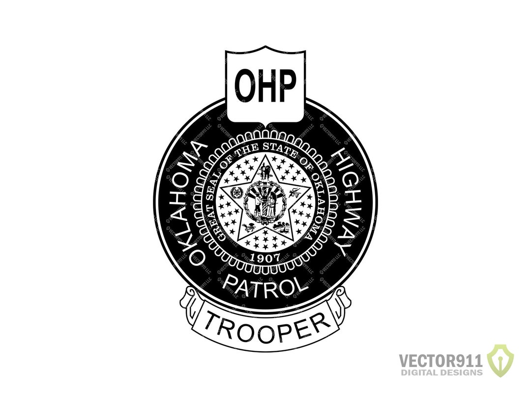 Oklahoma OHP Highway Patrol Logo, Oklahoma State Police Badge, OK ...