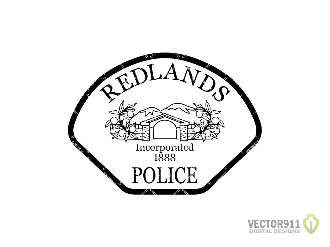 Redlands California Police Department Patch, CA City Law Enforcement ...