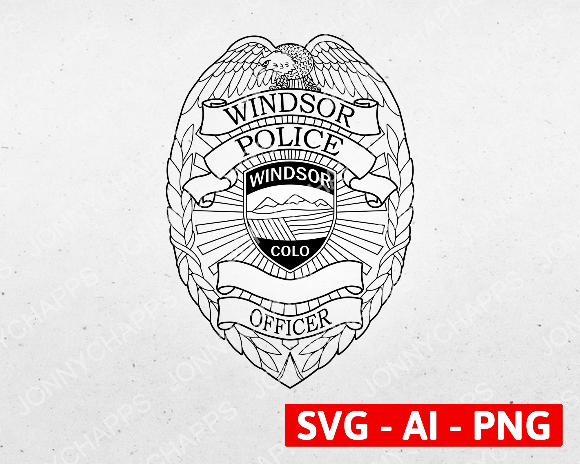 Windsor Colorado Police Officer Badge CO City Law Enforcement - Etsy