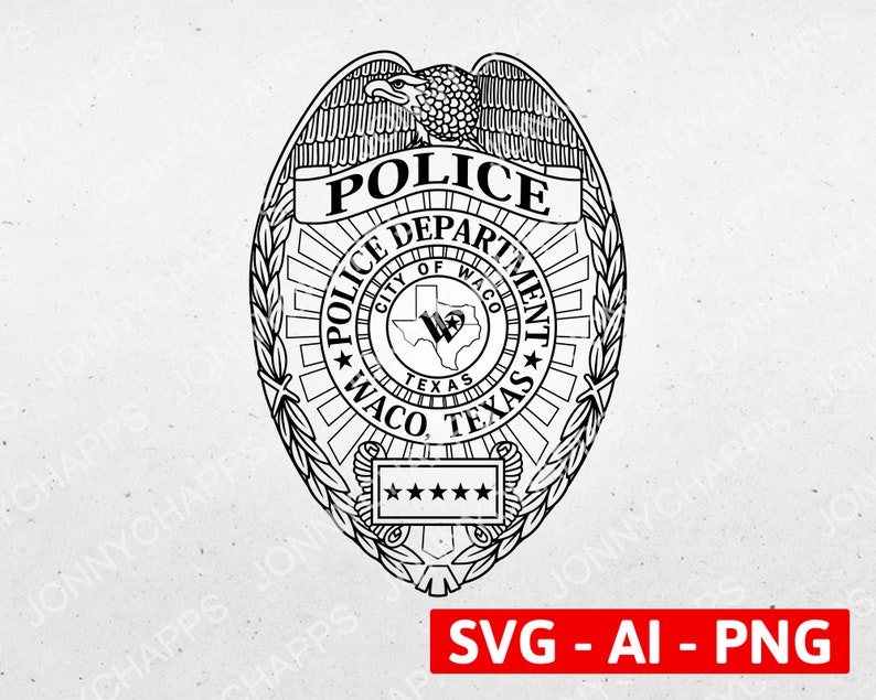 Waco Texas Police Department Officer Badge TX Law Enforcement | Etsy