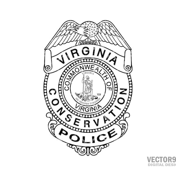 Virginia Badge Svg - Etsy Australia
