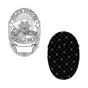 Meridian Idaho Police Badge SVG, City Police Department Officer Vector ...
