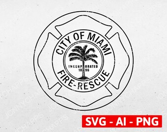 Miami Fire Department - Etsy