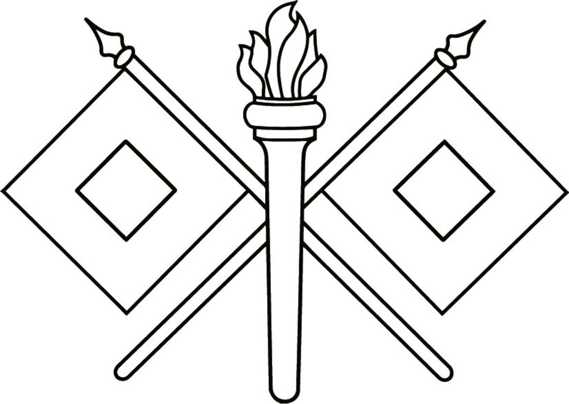 US Army Signal Corps Branch Badge Pin Insignia Digital Vector - Etsy