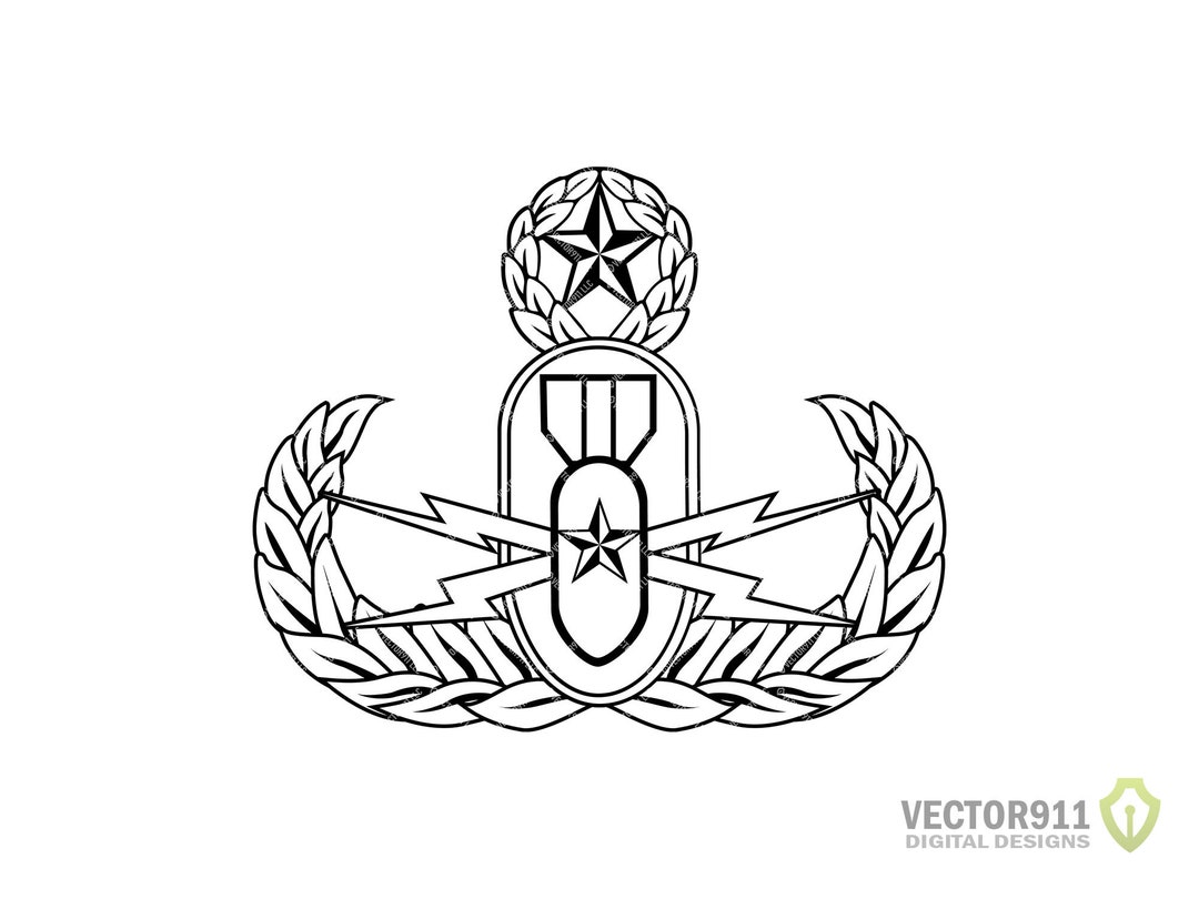 EOD Master Badge Explosive Ordnance Disposal Logo Seal - Etsy