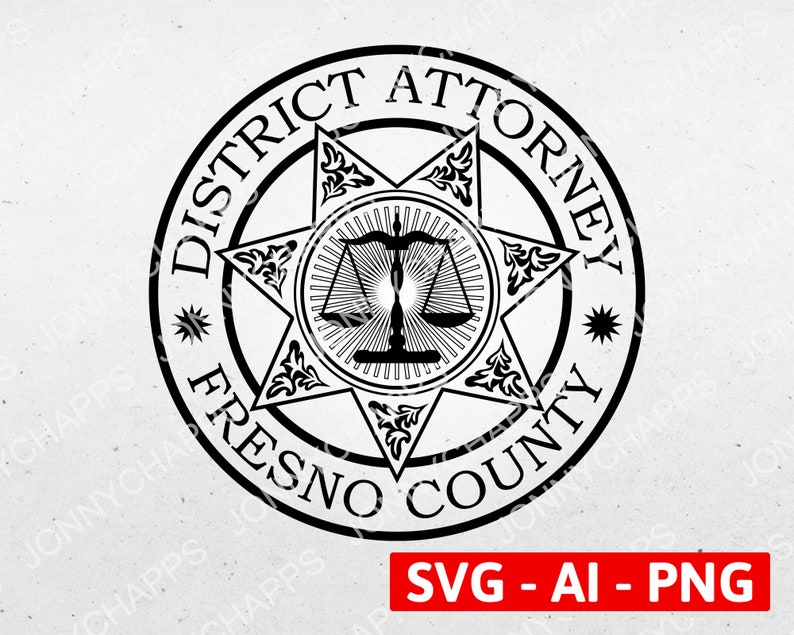 Fresno California District Attorney Seal Fresno County CA DA | Etsy