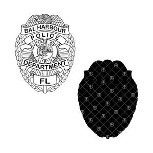 Bal Harbour Florida Police Badge SVG, City Police Department Officer ...
