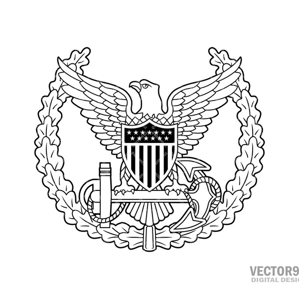 Uscg Officer Svg - Etsy Australia