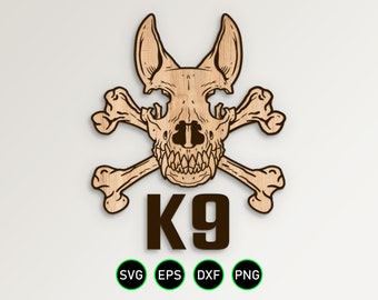 K9 Head Svg File - Etsy