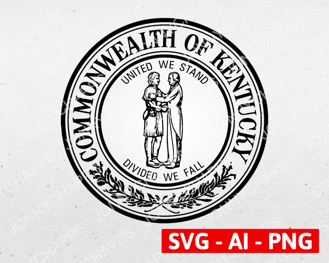 Kentucky State Great Seal Commonwealth KY Seal Logo Digital - Etsy