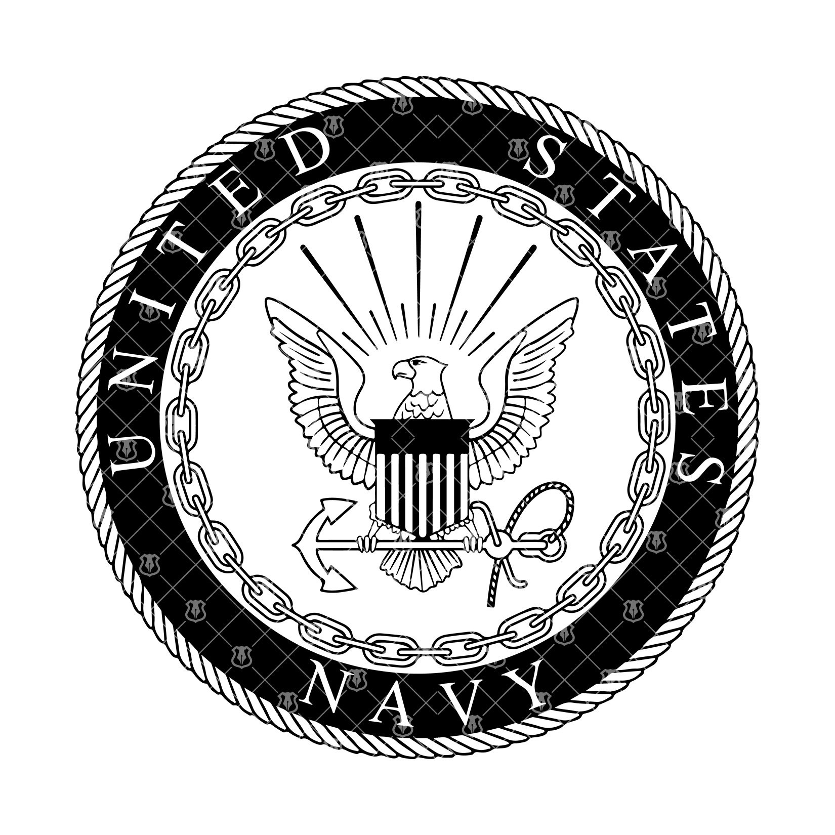 Navy Seal Logo Drawing