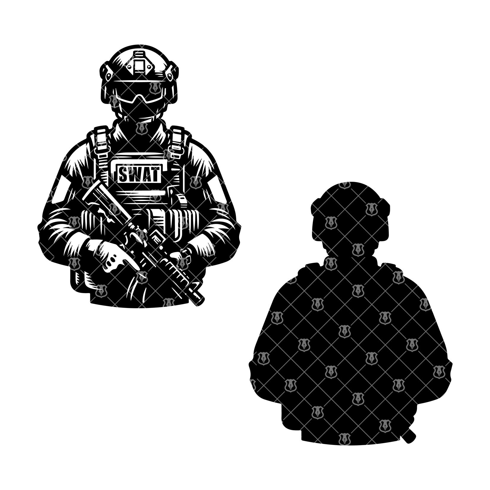 Swat Officer Silhouette