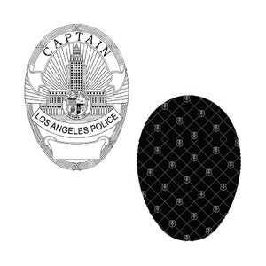 LAPD Captain Badge SVG, Los Angeles California Police Department Vector ...