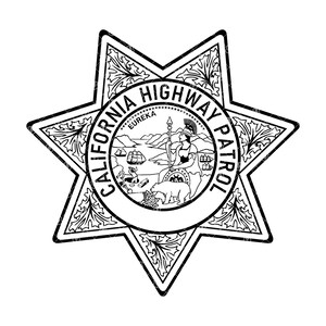 California Highway Patrol Badge Without Rank Banner SVG, CHP State Police Trooper Star Vector ...