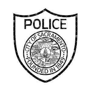 Sacramento California Police Patch SVG, Police Department Officer ...