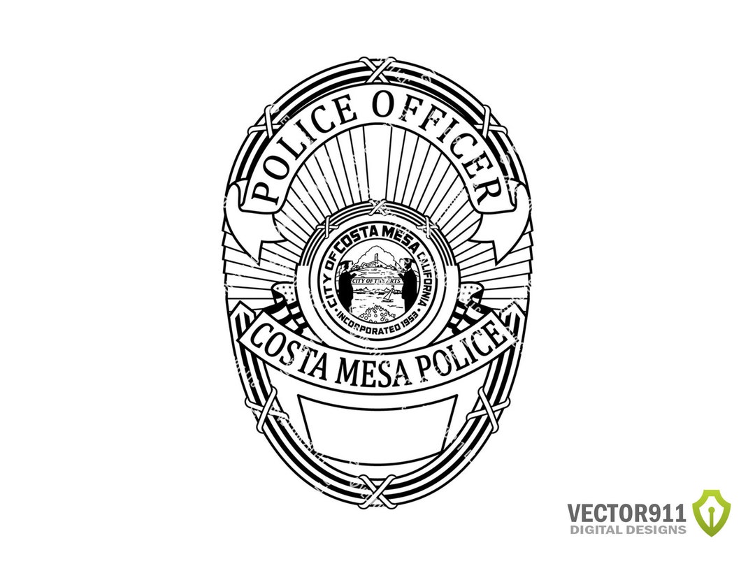 Costa Mesa California Police Department Badge CA Law - Etsy