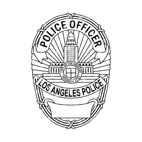 LAPD Los Angeles Police Officer Badge Replica Movie Props, 04/22/2024