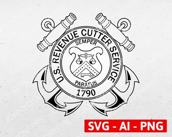 Uscg Logo Vector - Etsy