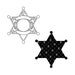 6 Point Star Badge V6 SVG Vector Police Sheriff Deputy Star Shaped ...