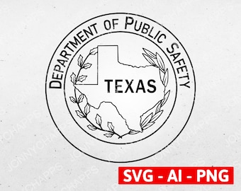 Texas Dps Vector - Etsy