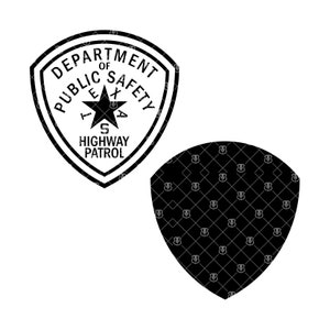Texas DPS Highway Patrol Patch SVG, Vintage Design Public Safety State ...