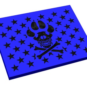 K-9 Skull Bones Union SVG Vector Police K9 American Flag PNG - Etsy
