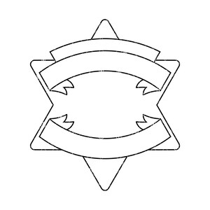 6 Point Star Badge V7 SVG Vector Police Sheriff Deputy Star Shaped ...