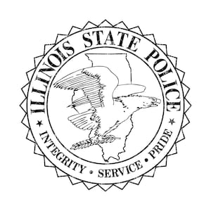 Illinois State Police Department Seal, IL Highway Patrol Trooper Badge ...