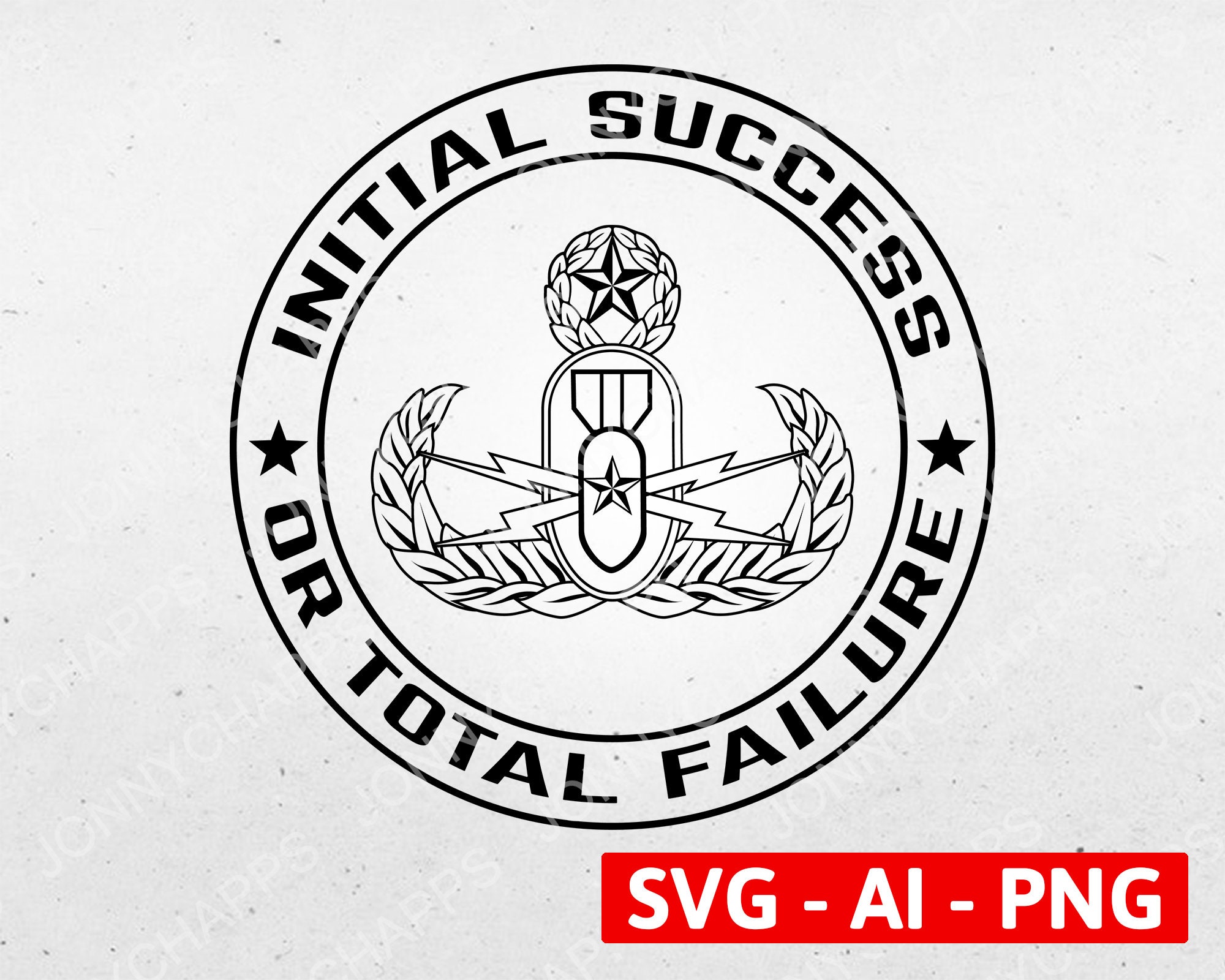 EOD Explosive Ordnance Disposal Master Badge Initial Success | Etsy