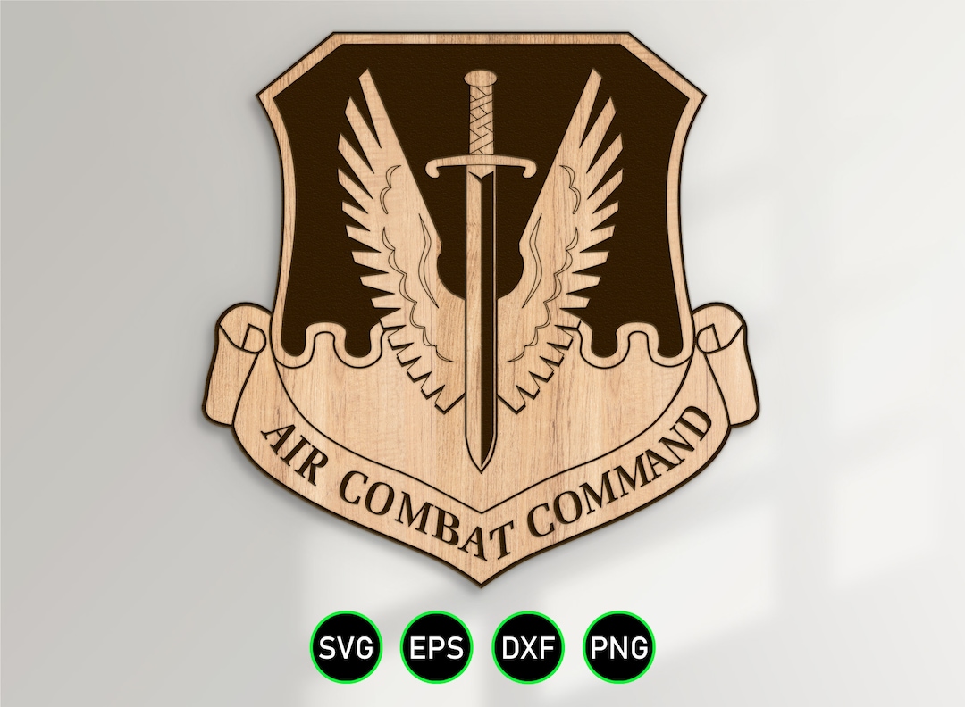 USAF Air Combat Command Insignia SVG, Air Force ACC Emblem Vector ...