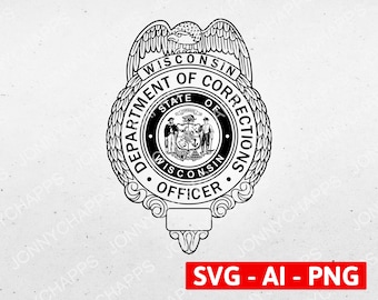 Wisconsin Department of Corrections Badge - Etsy