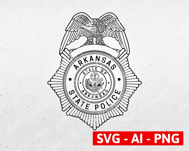 Arkansas State Police Badge AR Trooper Highway Patrol Seal - Etsy