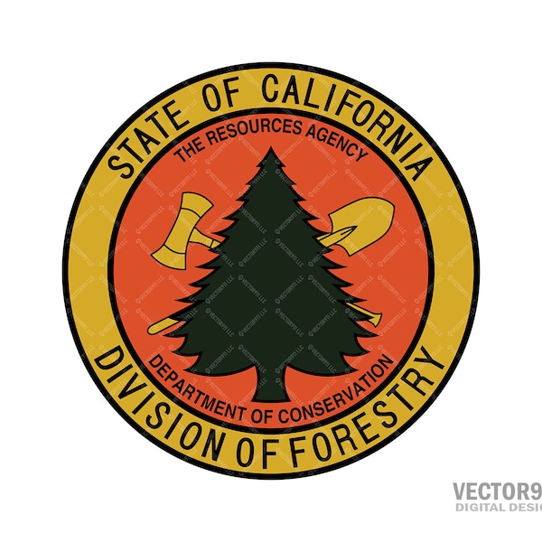 California Department of Forestry Badge - Etsy Australia