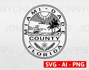 Miami Dade County Svg - Etsy