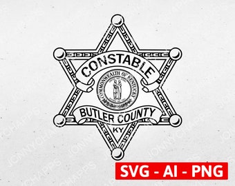 Constable Badge Logo - Etsy