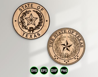 State of Texas Seal SVG - Etsy