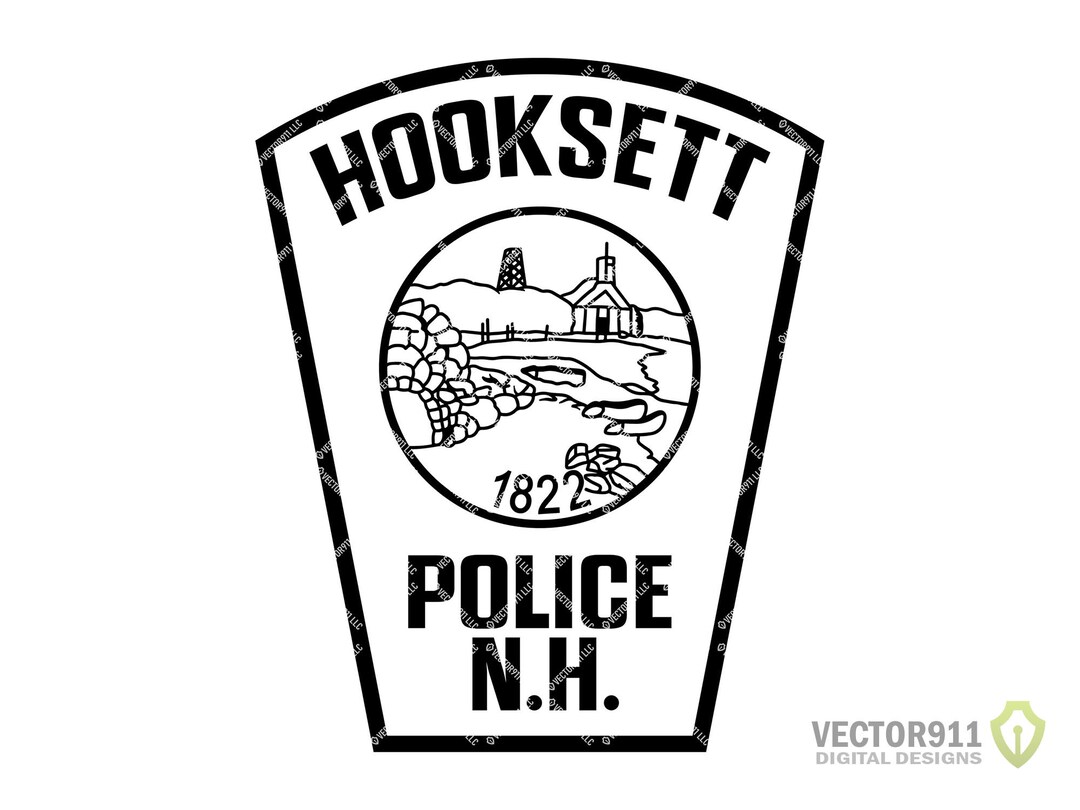 Hooksett New Hampshire Police Department Patch, NH Law Enforcement ...