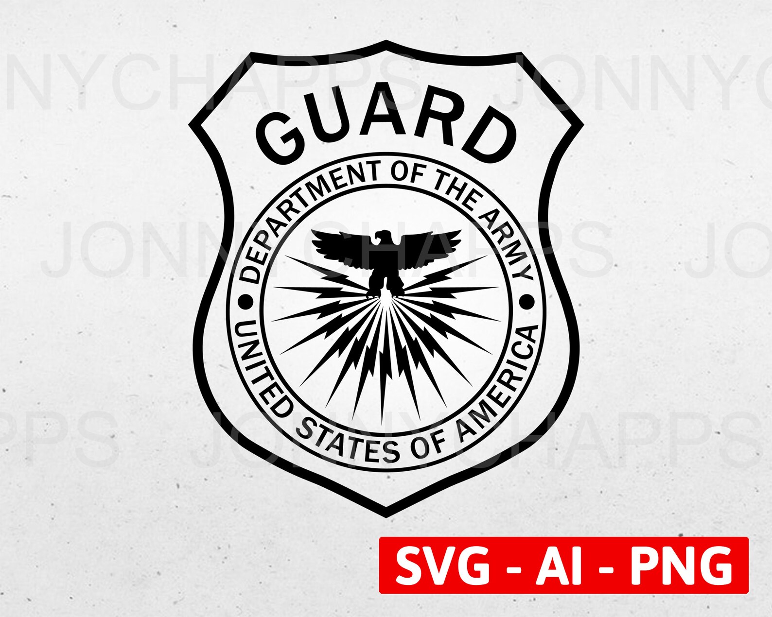 Department of Army Guard Patch Military Army Security Badge | Etsy