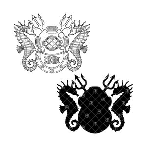 US Navy Master Diver Insignia Pin Updated Design Vector Clipart High ...