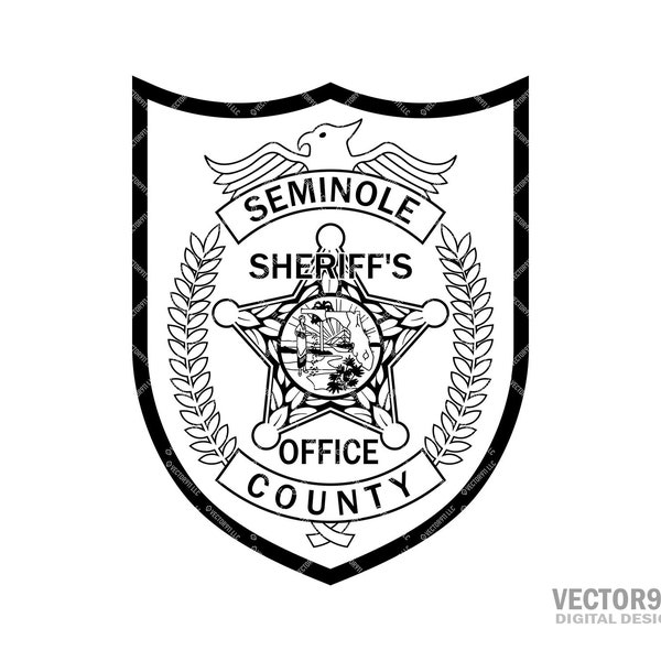 Florida Sheriff County Badges Svg - Etsy