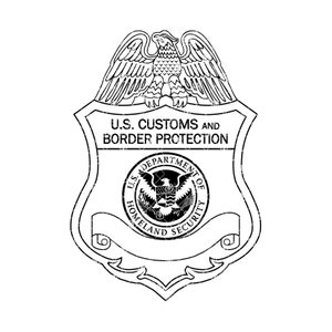 Custom Border Protection Blank Badge SVG, Federal CBP Agent Vector ...