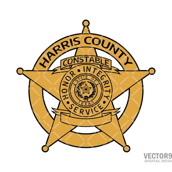 Texas Constable Badge Svg - Etsy